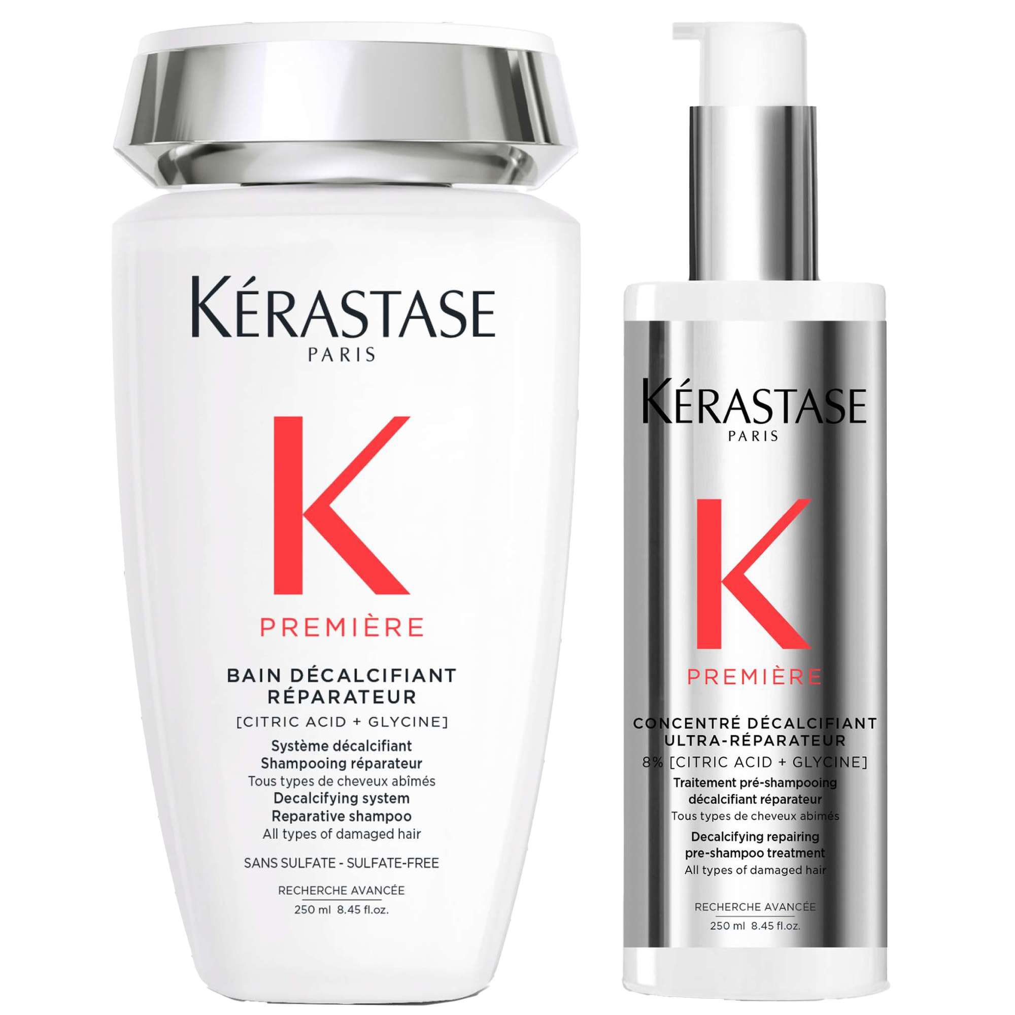 Kérastase Duo: Première Decalcifying Repairing Pre-Shampoo and Shampoo ...