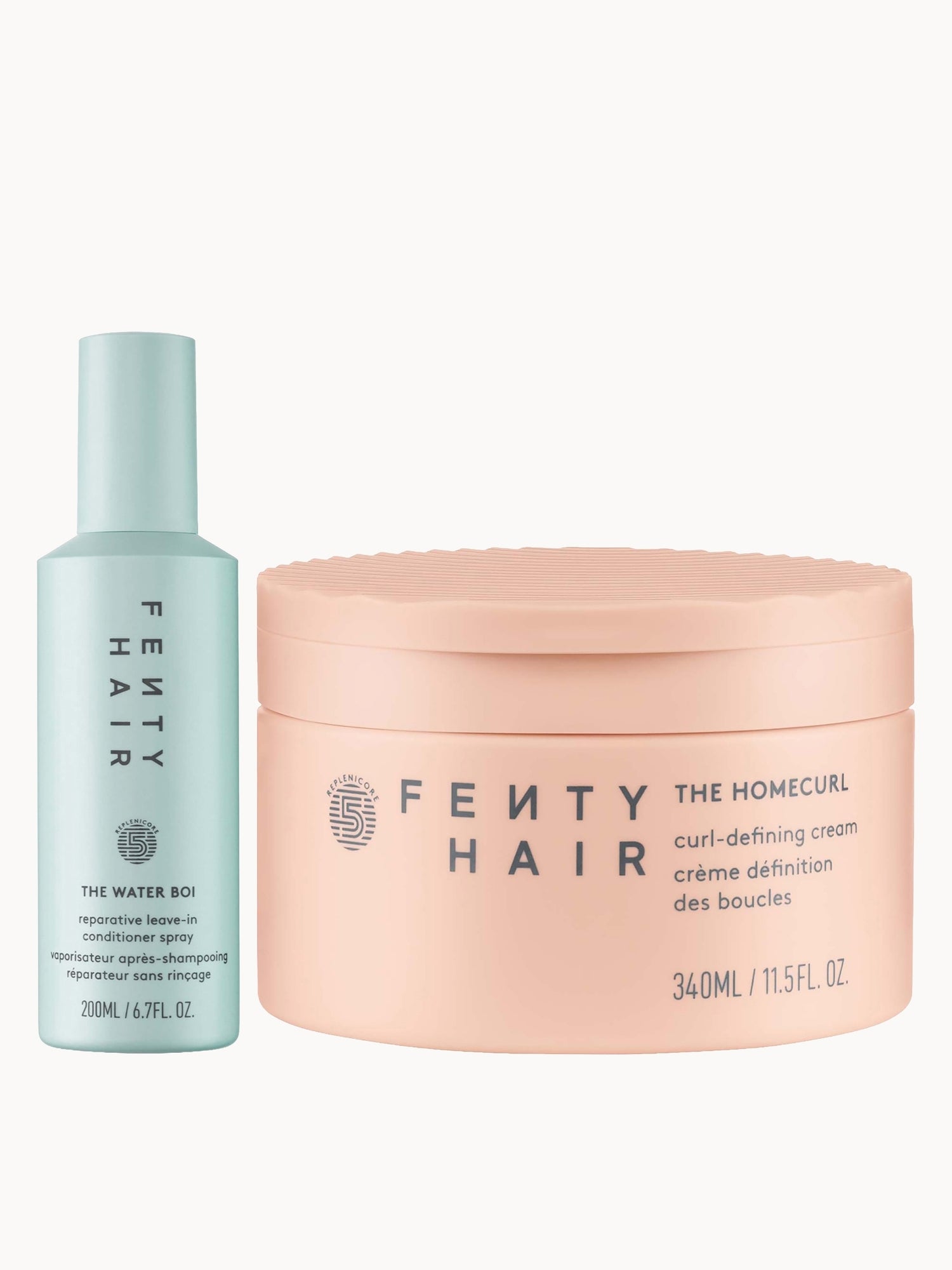 Fenty Hair Hero Duo, The Homecurl Curl Defining Cream 340ml and The ...