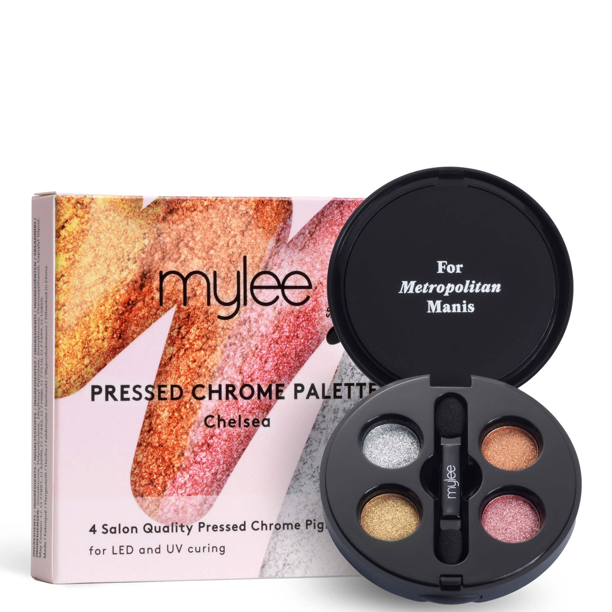 Mylee Pressed Chrome Pigment Palette - Chelsea | LOOKFANTASTIC