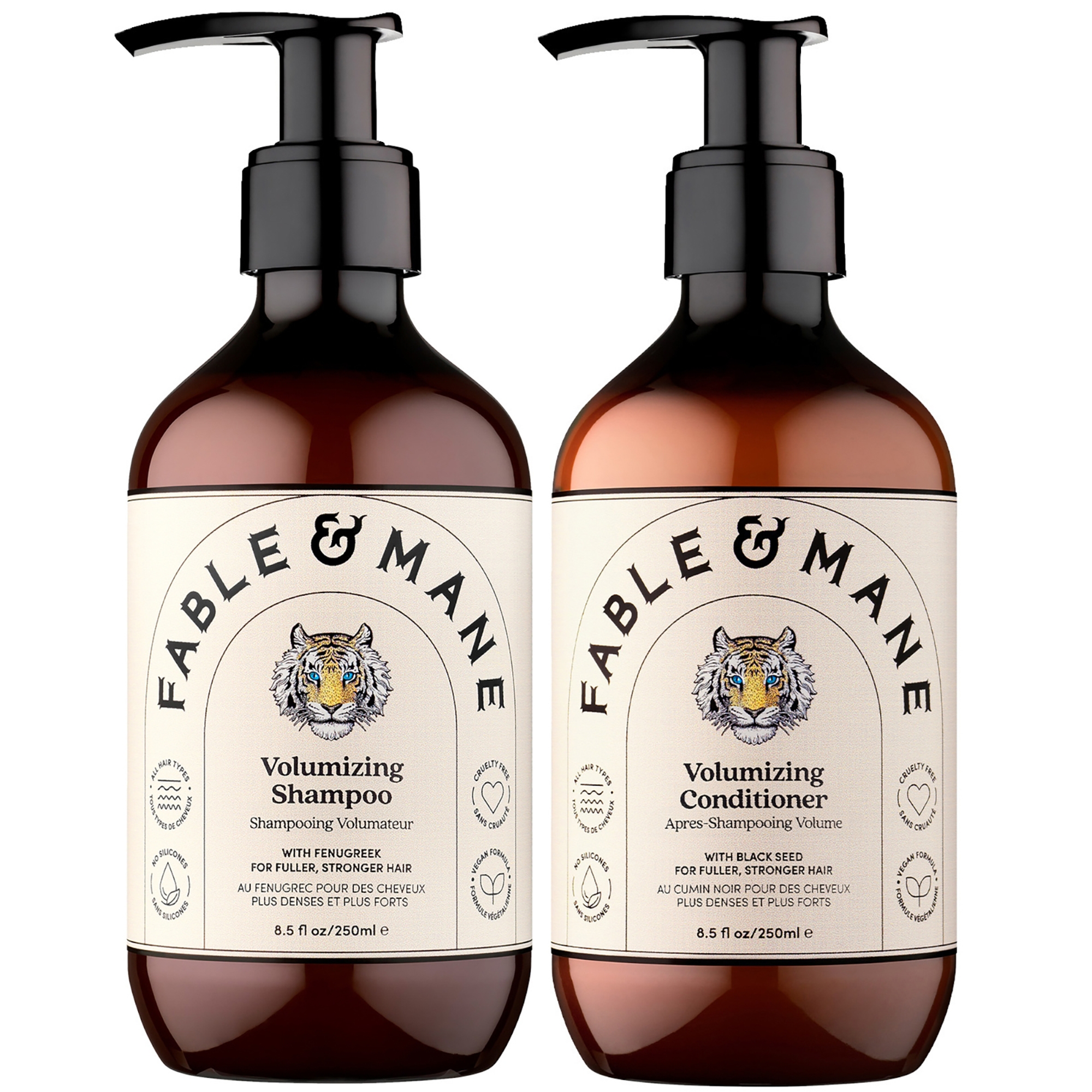 Fable & Mane Volumizing Shampoo + Conditioner Bundle 250ml | Cult Beauty