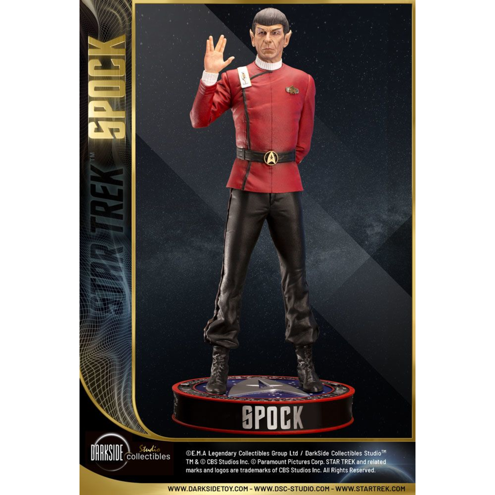 Spock Quarter Scale Premium Statue by Darkside Collectibles Studio ...