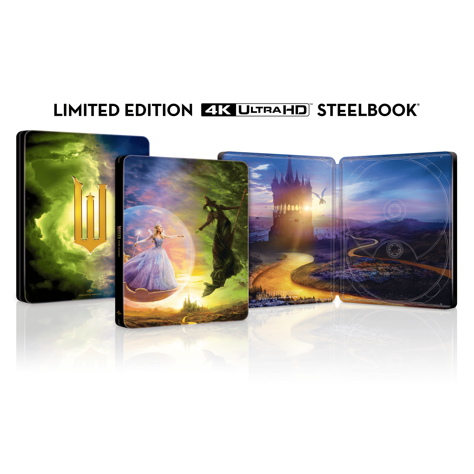 Wicked: For Good 4K Ultra HD SteelBook Version 1 | Zavvi UK