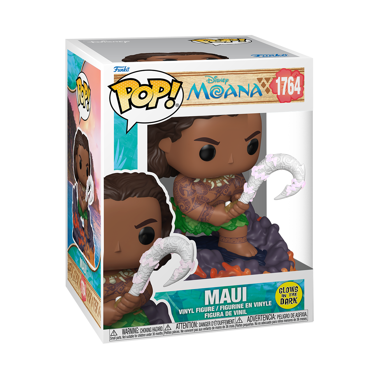 Pop! Premium Disney Moana Maui (Glow) Funko POP Vinyl | Zavvi UK