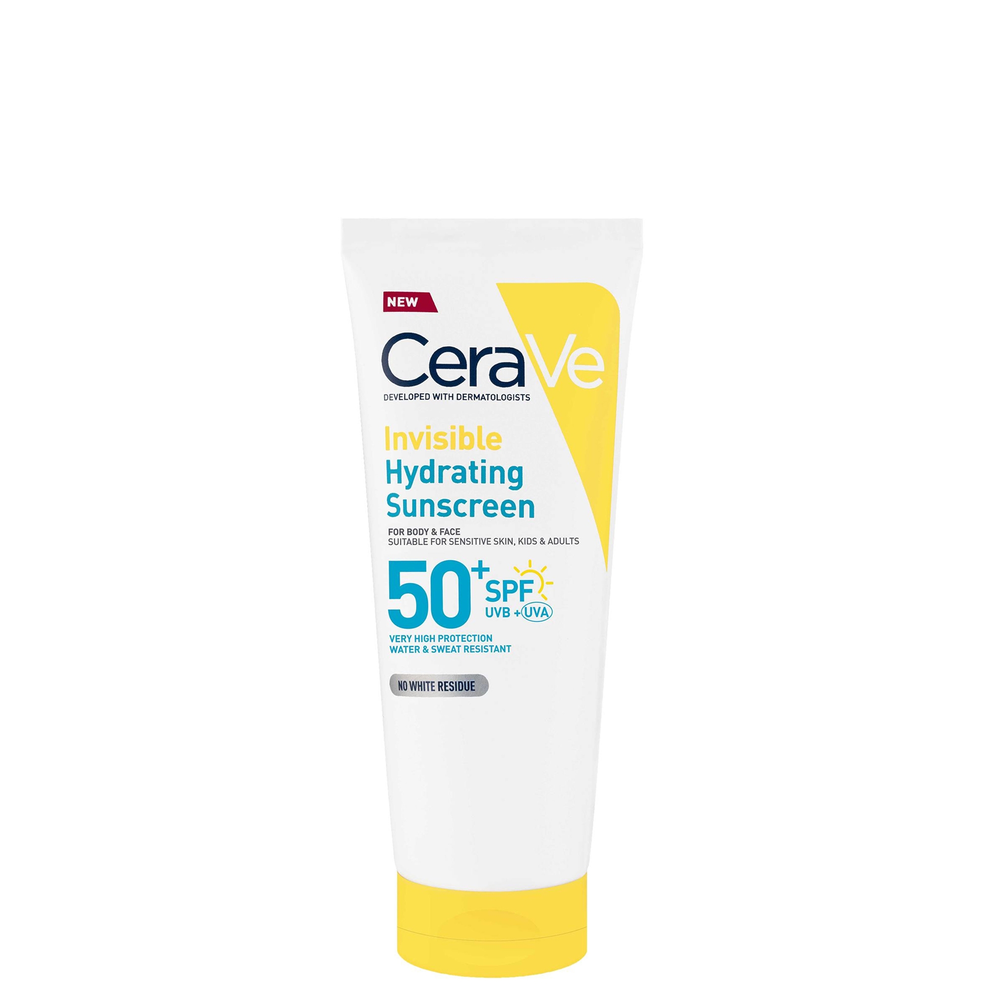 CeraVe Invisible Hydrating Sunscreen SPF 50 75ml | Cult Beauty