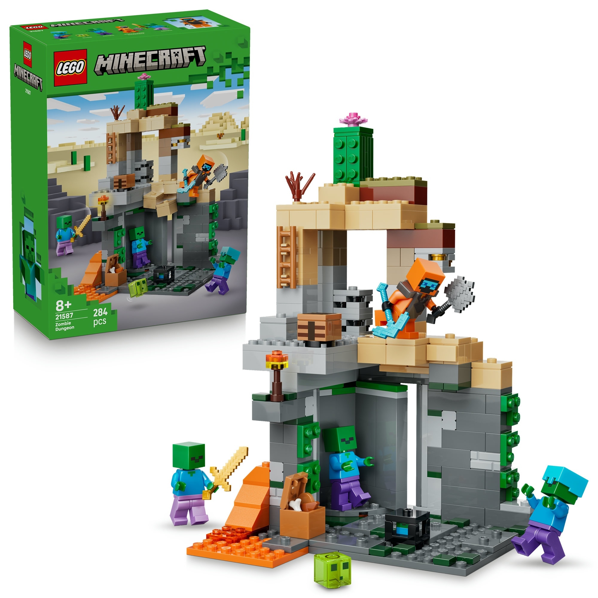 LEGO Minecraft Zombie Dungeon Building Toy for Kids 21587 | Zavvi Ireland