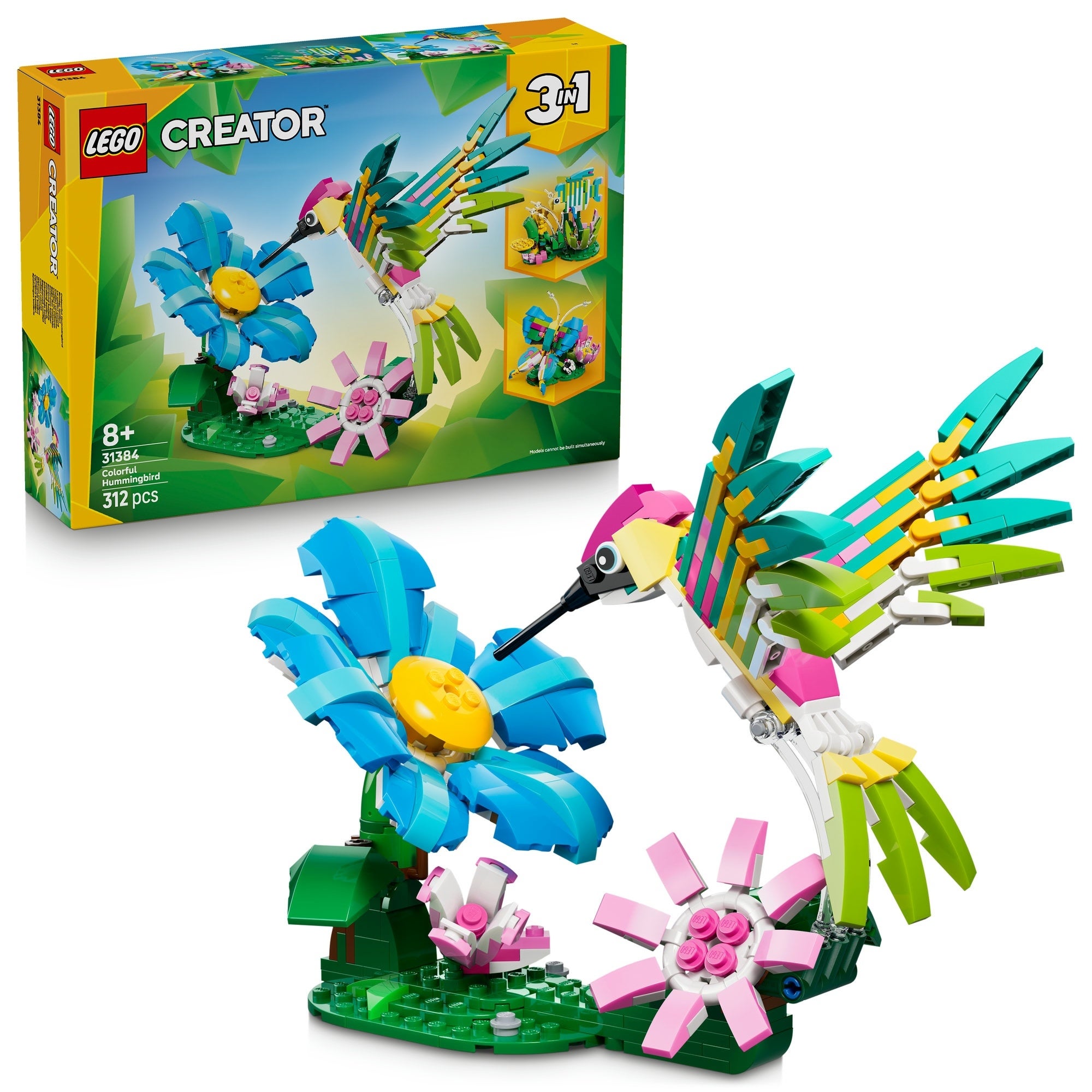 LEGO Creator 3in1 Wild Animals: Colourful Hummingbird 31384 | Zavvi UK