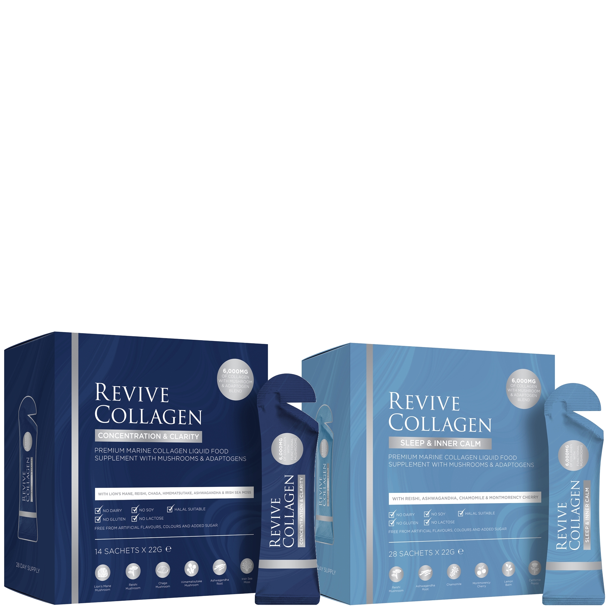 Revive Collagen Nootropics Day & Night Bundle (2 x 28 Sachets ...
