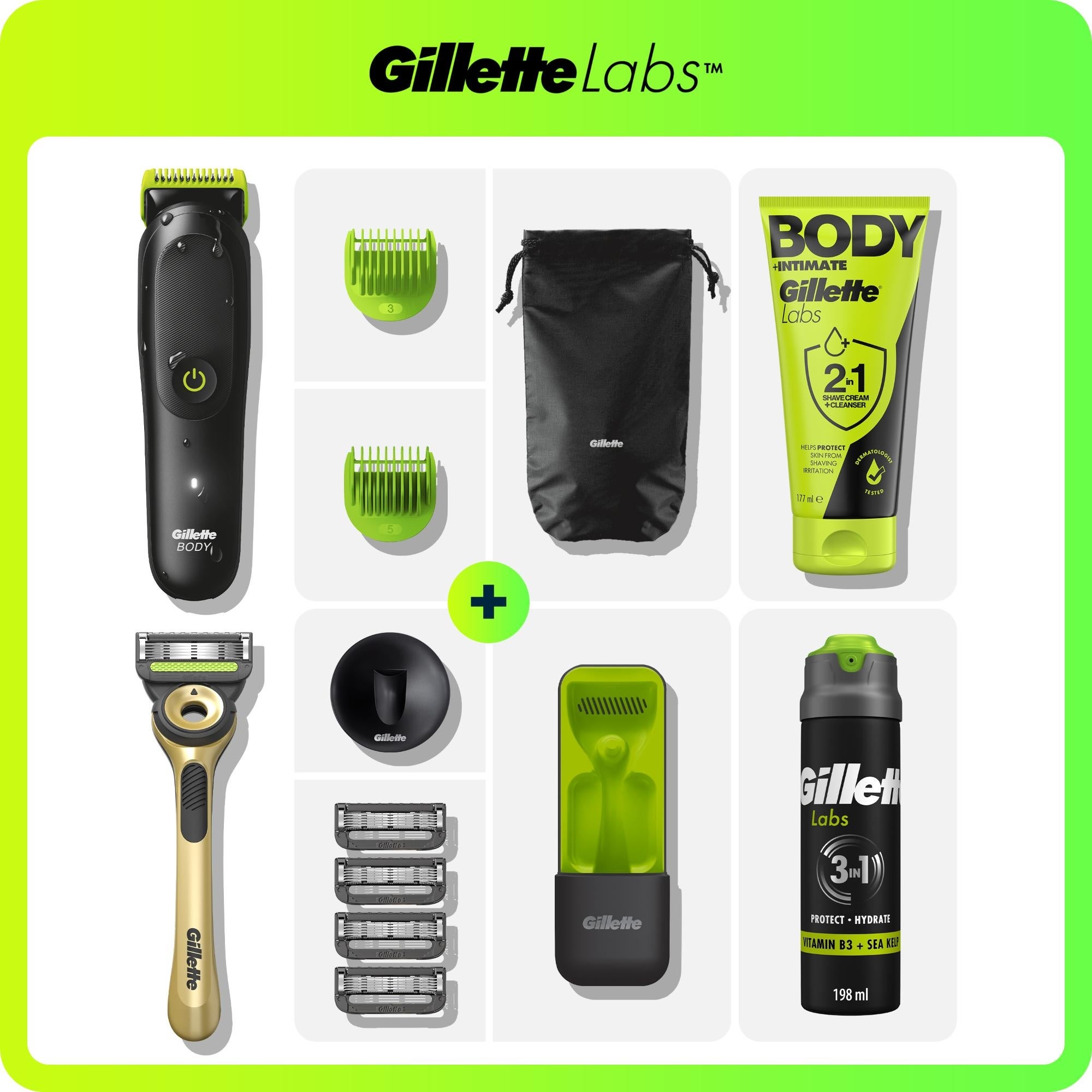 GilletteLabs Face + Body Grooming Set | Gillette UK