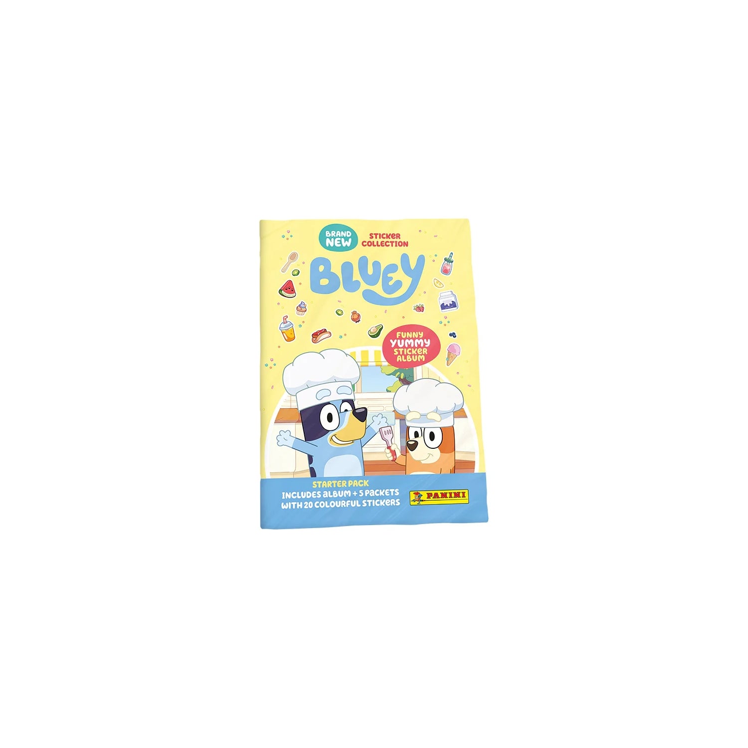 Panini Bluey Funny Yummy Sticker Collection Starter Pack | Zavvi UK
