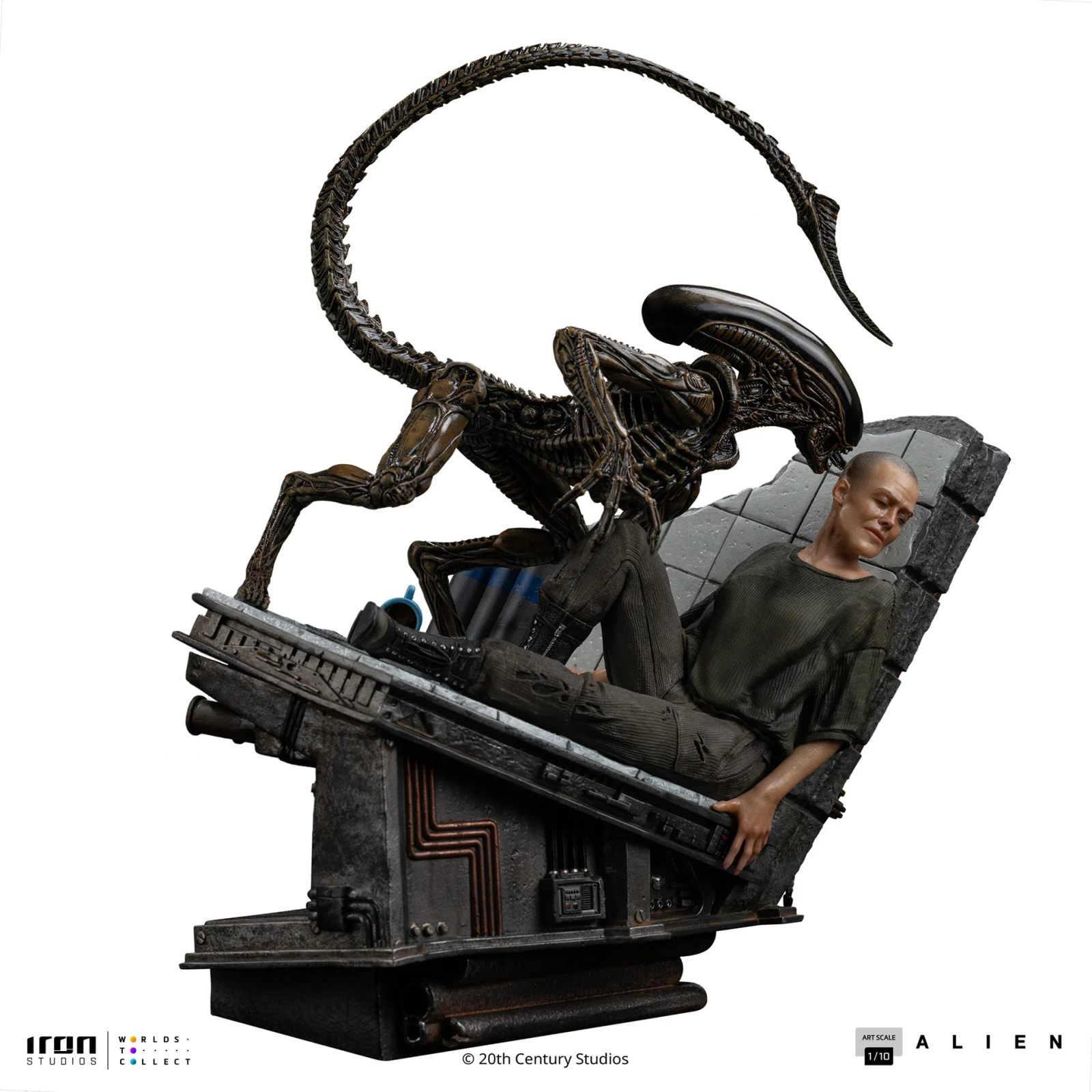 Iron Studios Alien 3 Ellen Ripley and Dog Alien Art Scale 1/10 Statue ...