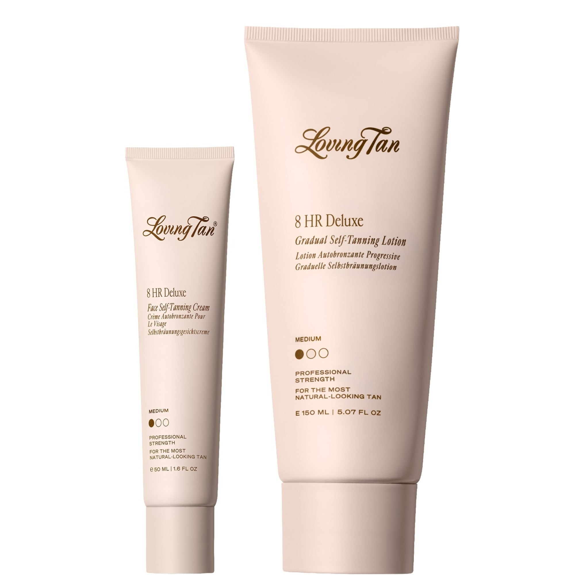 Loving Tan Deluxe Gradual Tan & Deluxe Face Tan (Medium) | Cult Beauty