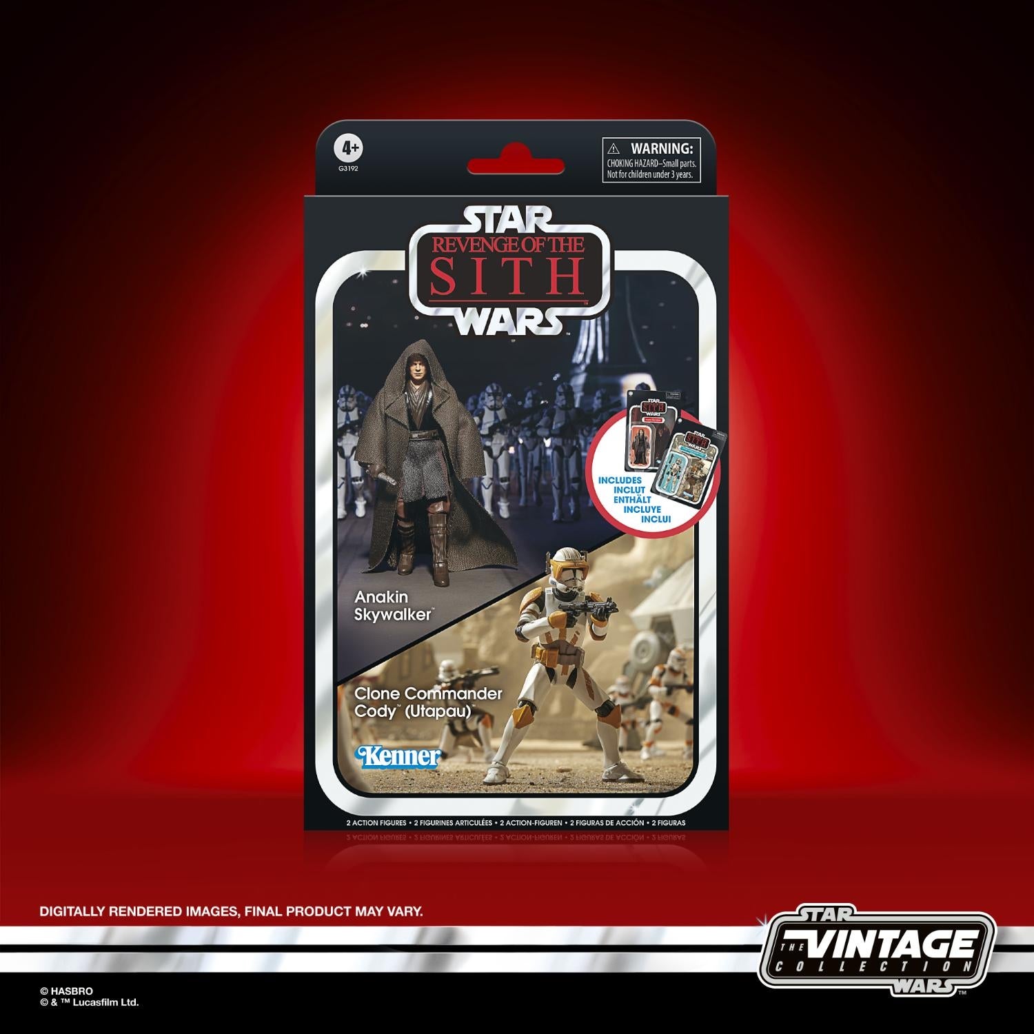 Star Wars The Vintage Collection Anakin Skywalker & Clone Commander ...