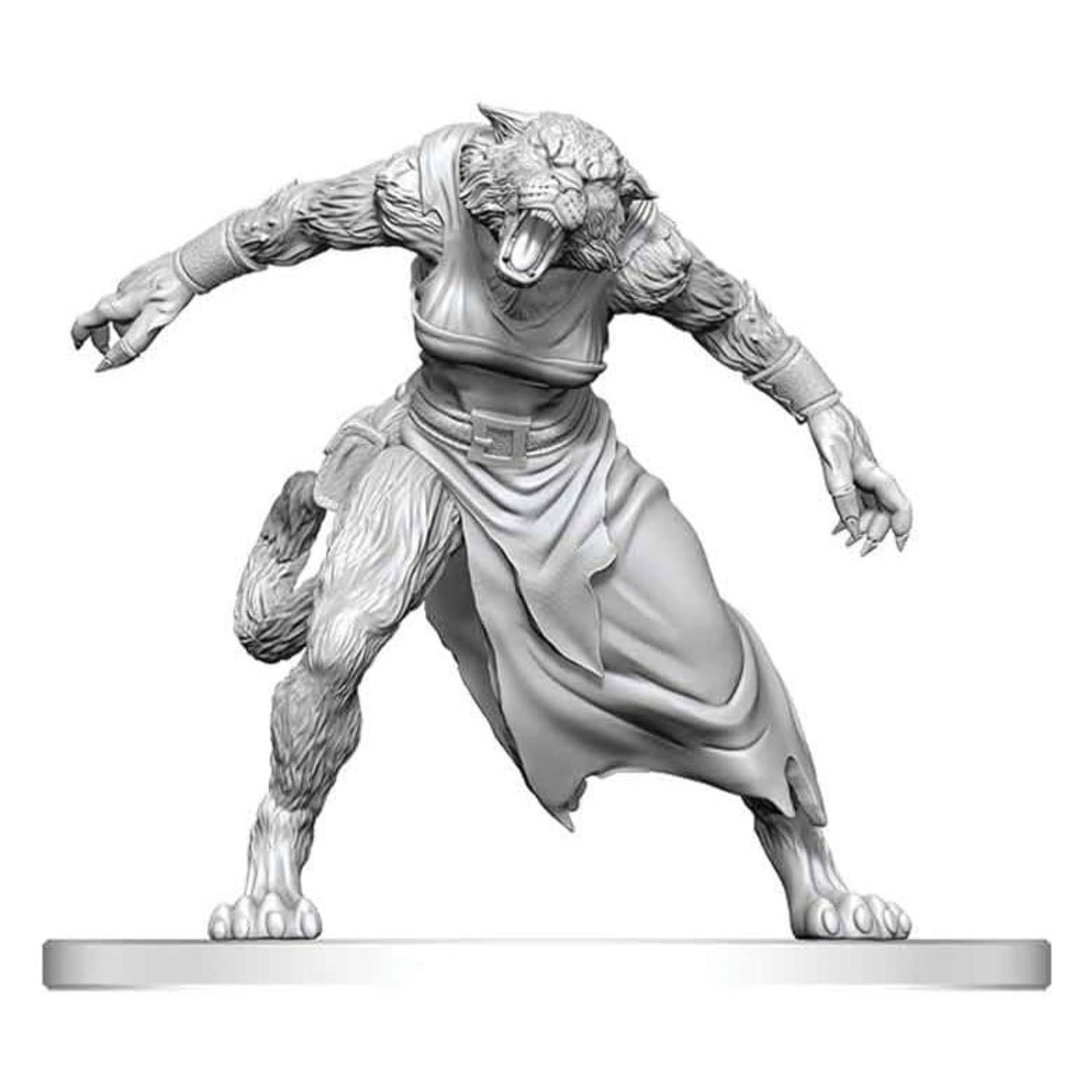 Pathfinder Battles Deep Cuts Unpainted Miniature Weretiger 13 cm | Zavvi UK