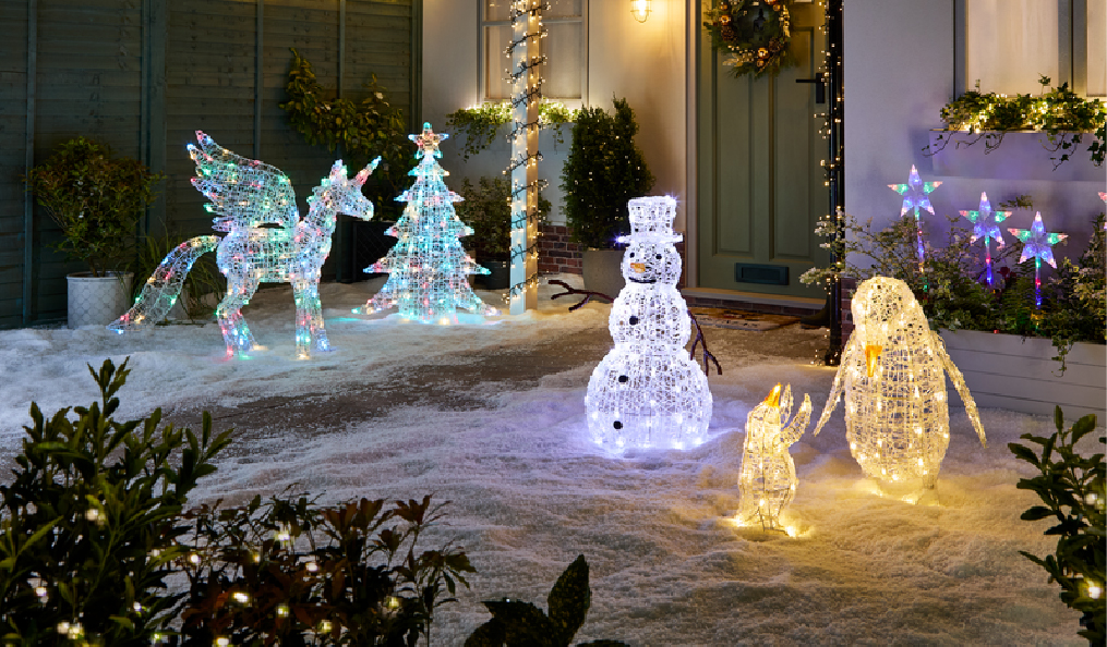 Outdoor Christmas Decorations Garden Porch Homebase